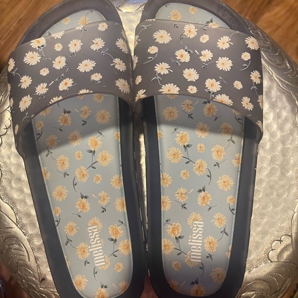 Melissa | Shoes | Melissa Daisy Print Slide Sandals | Poshmark